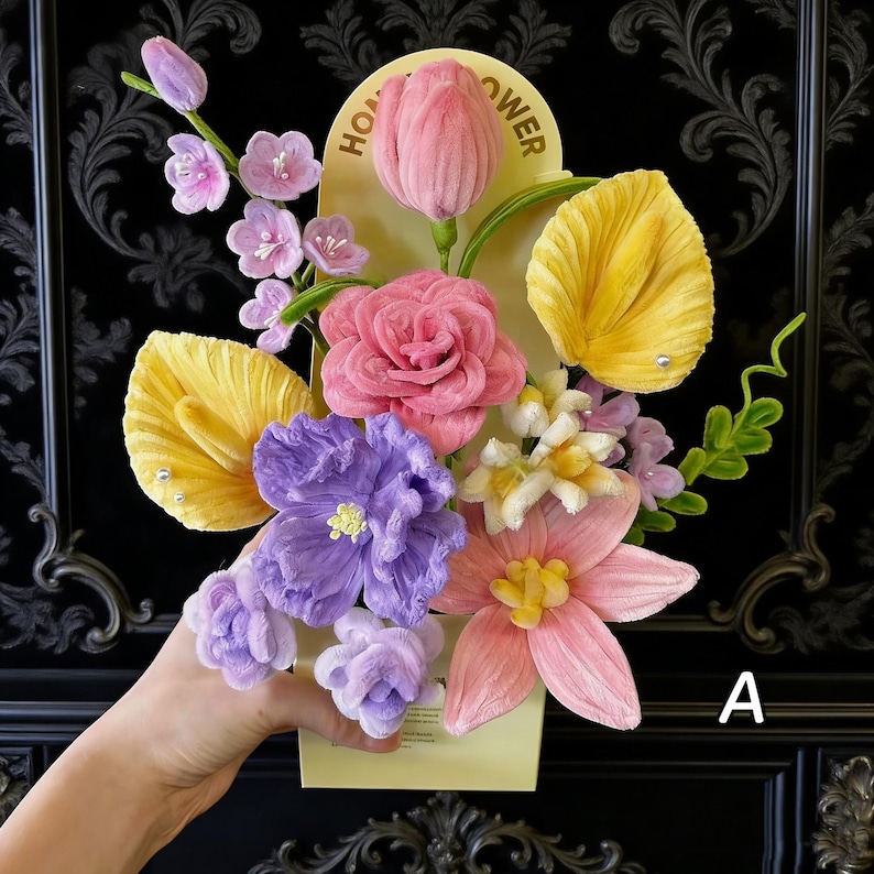 Twisty Stick Flower Box, DIY Bouquet Kit With Video, Flowers Pipe ...