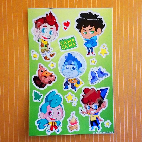 Camp Camp Sticker Sheet | Etsy