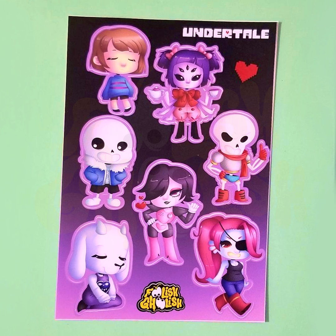 Undertale Sticker Sheet - Etsy
