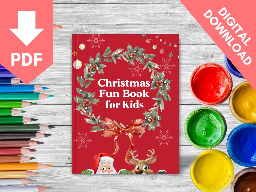 Christmas Activity Book for Kids Printable | Fun Holiday Worksheets ...