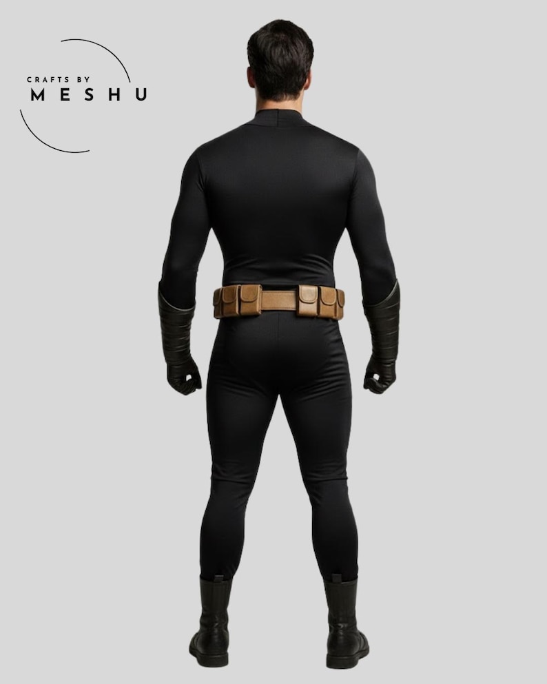 Robin Inspired Costume | Classic Sidekick Hero Cosplay Suit | Red Black ...