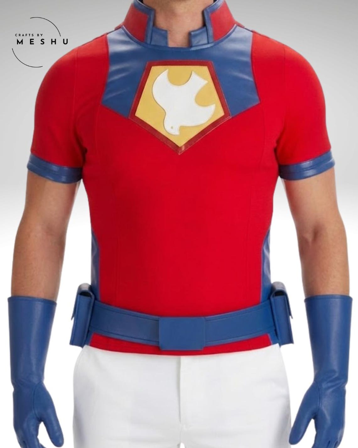 Peacemaker Inspired Costume | Superhero Red Blue Outfit | Comic Con ...