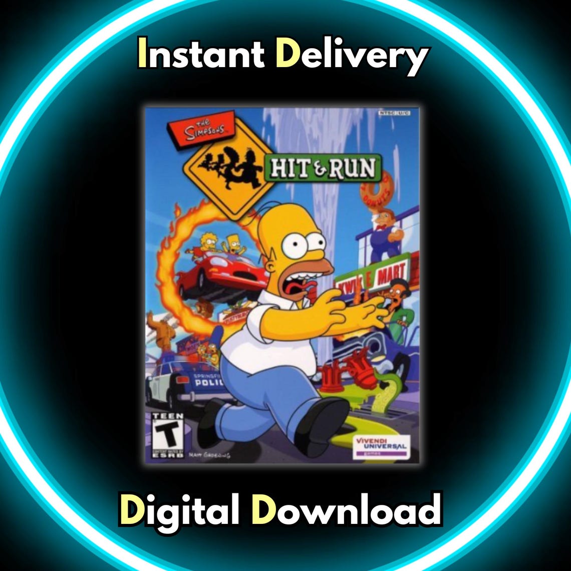 The Simpsons Hit and Run PC Digital Download Windows 11 10 Optimized ...