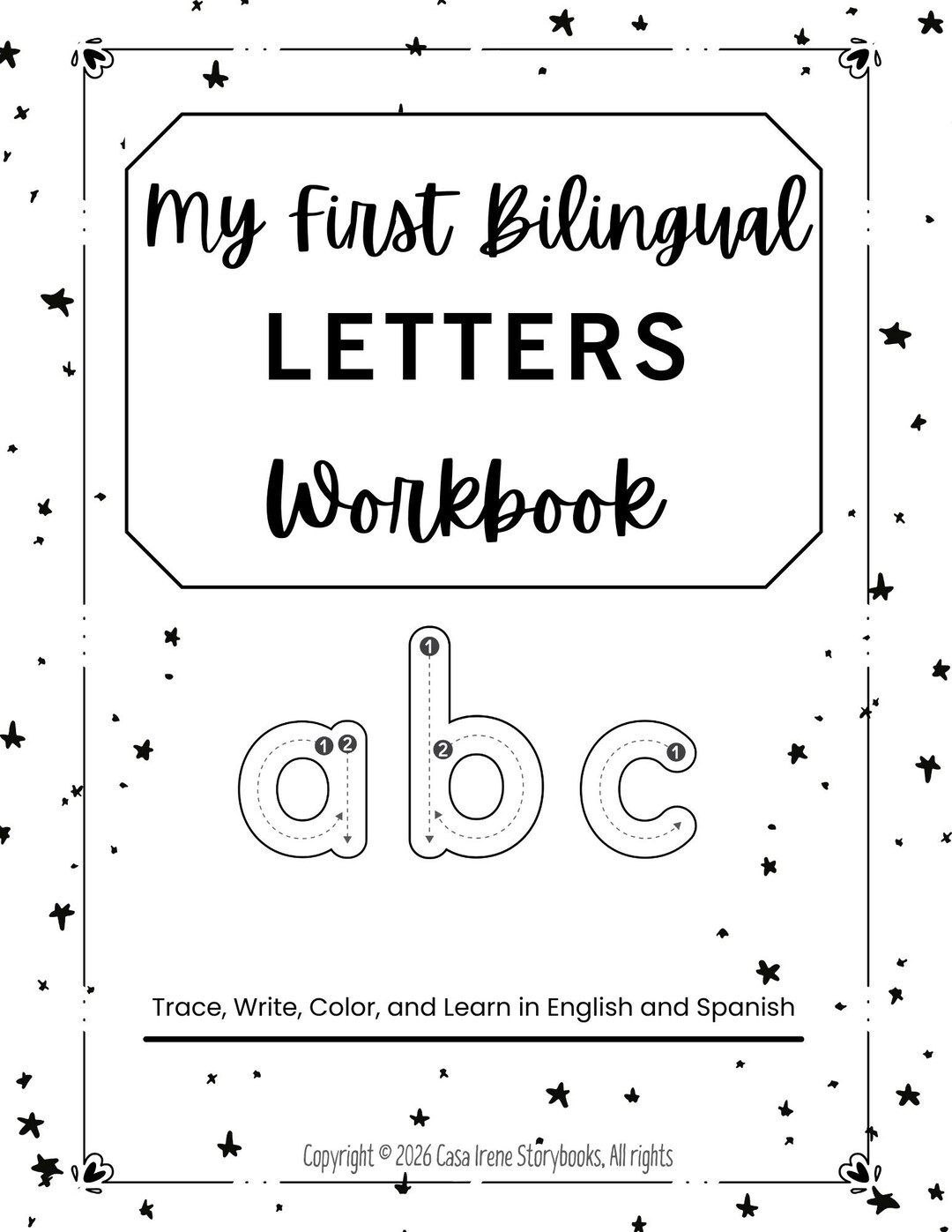 Bilingual Alphabet Coloring and Tracing Workbook PDF 148+ Pages English ...