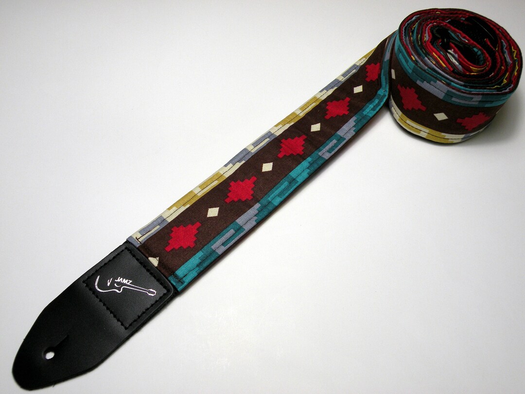 INCA Handmade Southwestern Guitar Strap - Native American - Turquoise ...