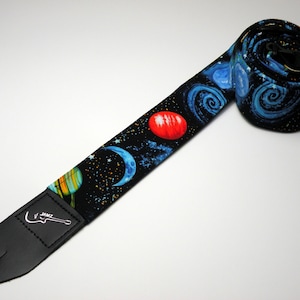 Space Galaxy Guitar Strap-astronomy-planets-nebula-comets-universally ...