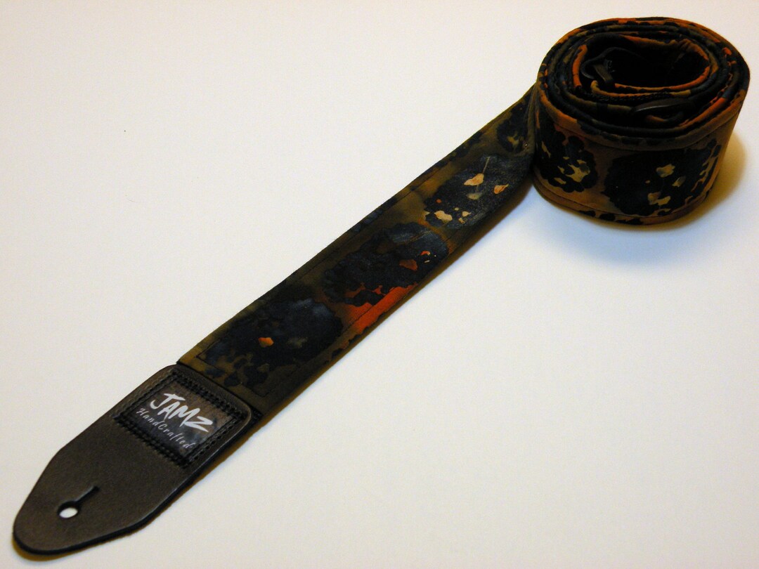 NIGHTMARE on JAMZ STREET Handmade Guitar Strap - Tie Dye Skulls ...