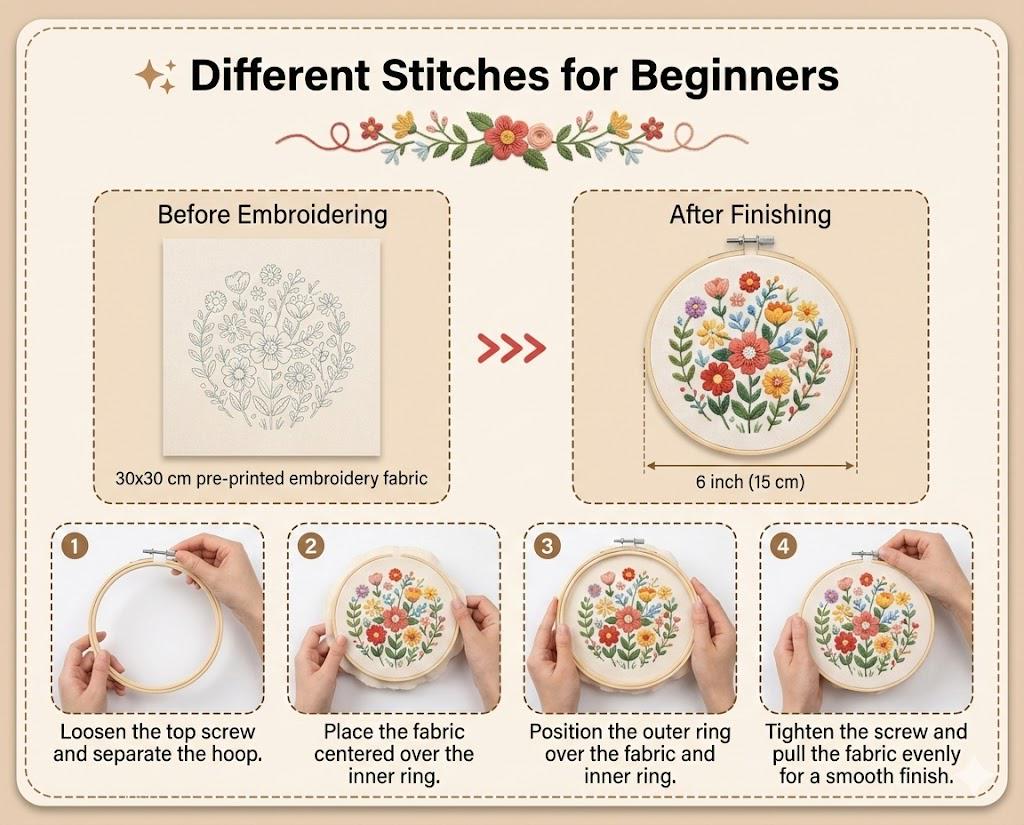 Sea Turtle Embroidery Kit – Satin Stitch Hoop Art Botanical | Modern ...