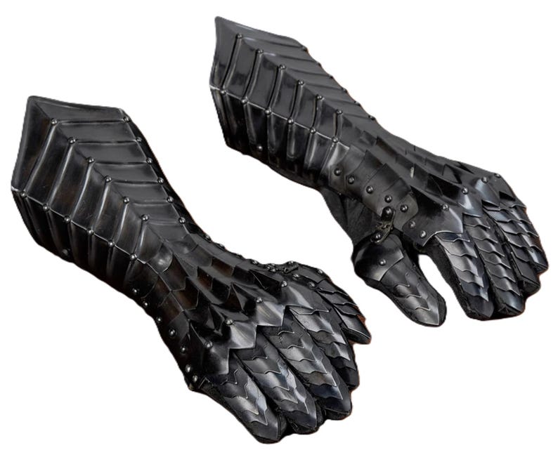 Ringwraith Nazgûl Black Steel Gauntlets – Medieval Armor Gloves | Gift ...