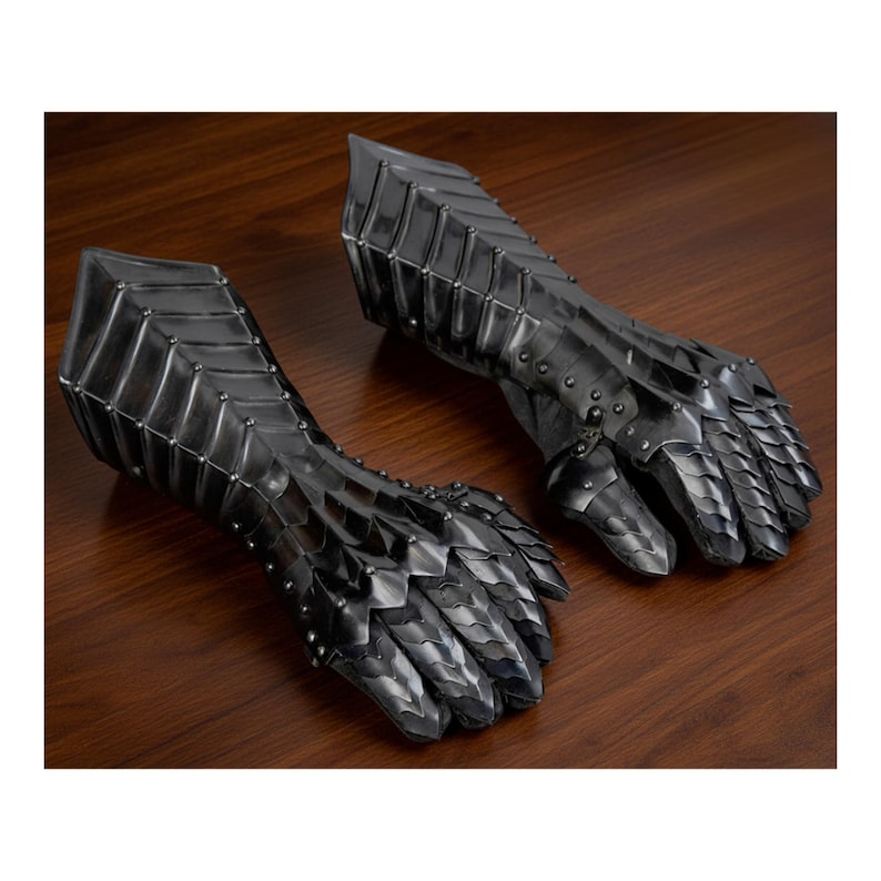 Ringwraith Nazgûl Black Steel Gauntlets – Medieval Armor Gloves | Gift ...