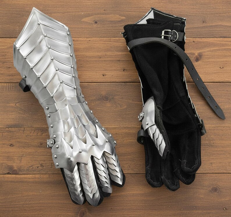 Ringwraith Nazgûl Black Steel Gauntlets – Medieval Armor Gloves | Gift ...