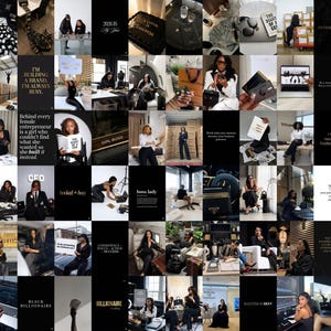 60 PCS Melanin CEO Boss Wall Collage | Black Girl Luxury Vision Board ...