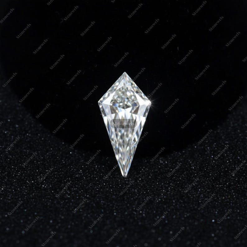 Kite Cut Diamond Ring • Fancy Cut Design • Gold or Silver Lab Grown ...