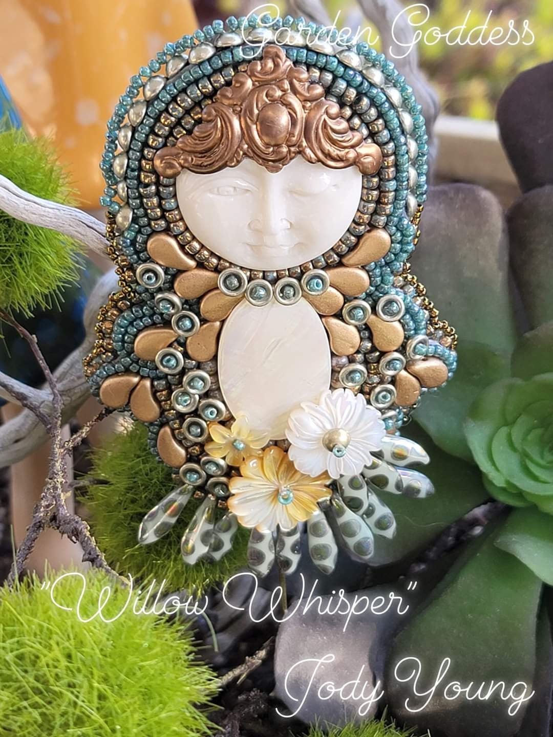 Willow Whisper Goddess Guardian Flower Stake - Etsy