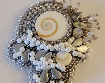 Winter Collection Finished Beadwork Pendant - Etsy