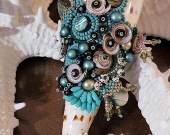 Winter Collection Finished Beadwork Pendant - Etsy