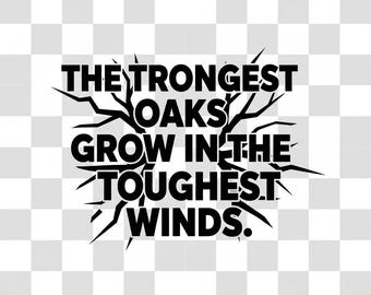 Grow Through What You Go Through PNG, Motivational Quote Digital ...