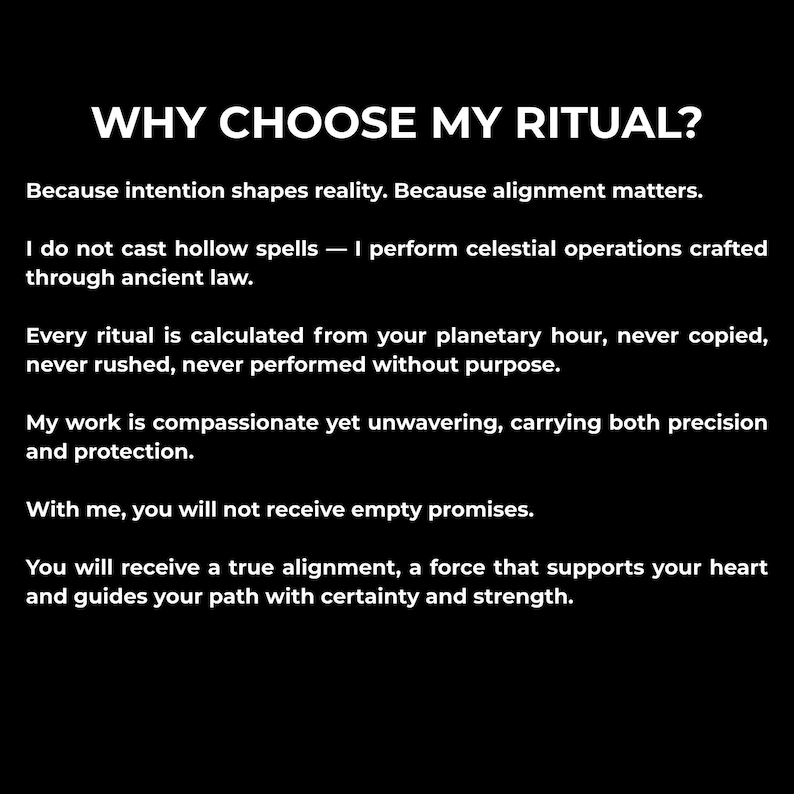 Custom Spell Ritual • Personalized Planetary Magic • Love, Protection ...
