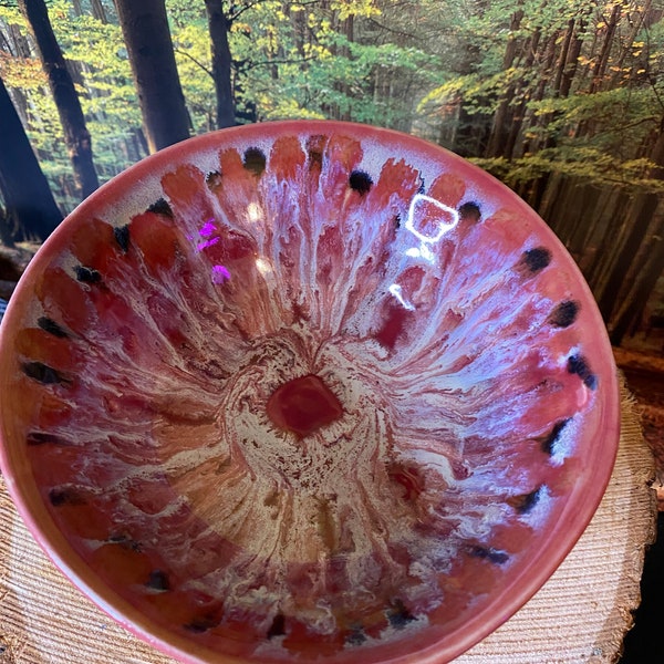 Red Ceramic Bowl - Etsy