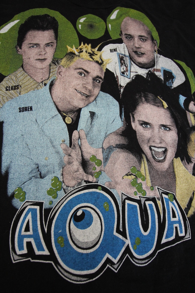 Vintage Rare Aqua Band Aquarium Barbie Girl Original 90s T Shirt - Etsy