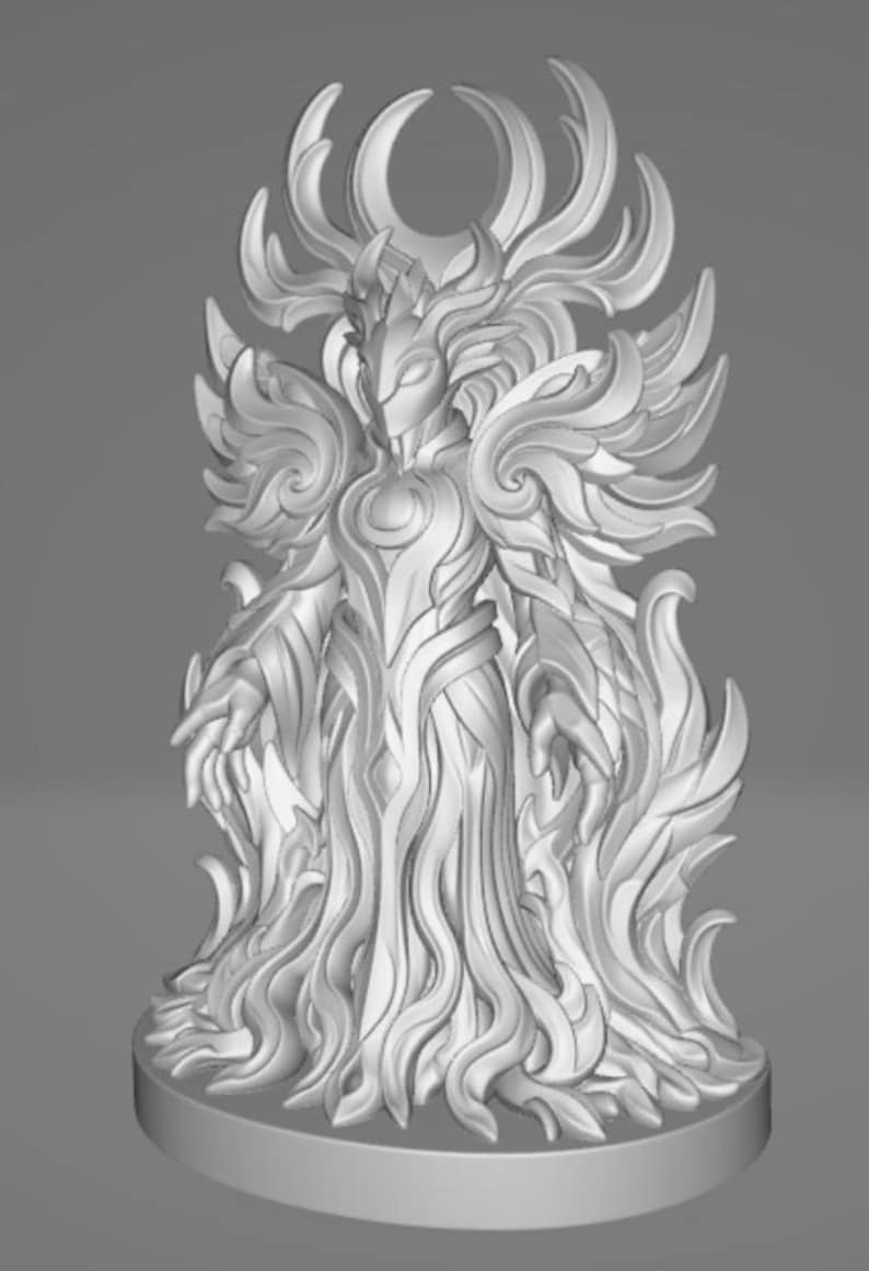 Celestial Dream Guardian STL File for 3D Printing, Fantasy Spirit ...