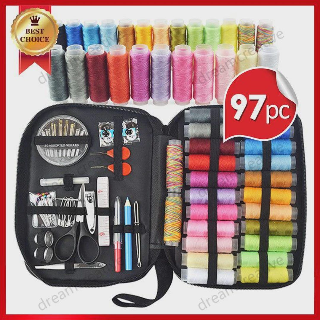97pcs Sewing Kits DIY Multi-function Sewing Box Set Durable and ...