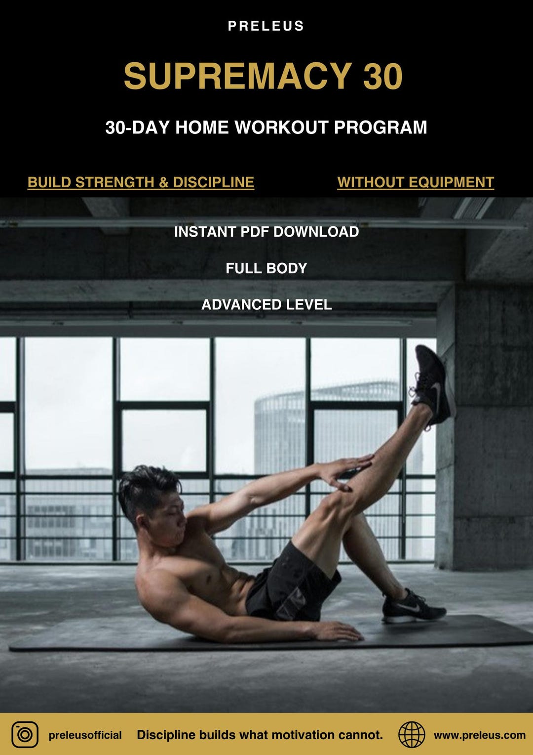30-day Home Strength Training Program PDF | Advanced Full Body System ...