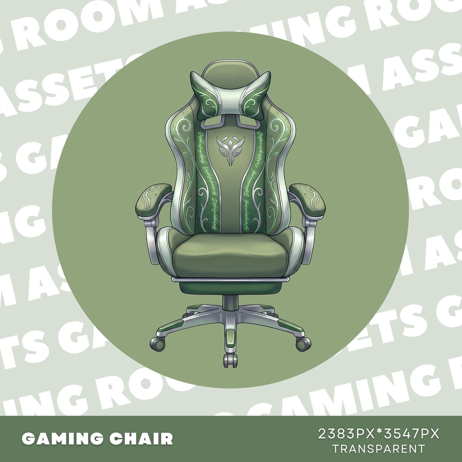Fantasy Elven Vtuber Room Asset Pack | 2D Streaming Kit | Gaming Chair ...
