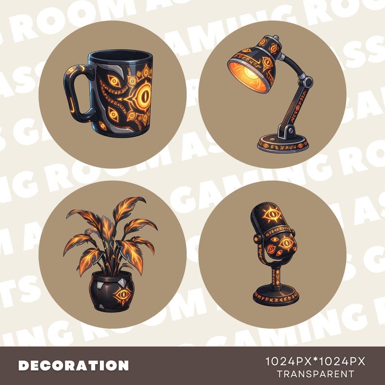 Arcane Vtuber Room Asset Pack | 2D Streaming Kit | Gaming Chair ...