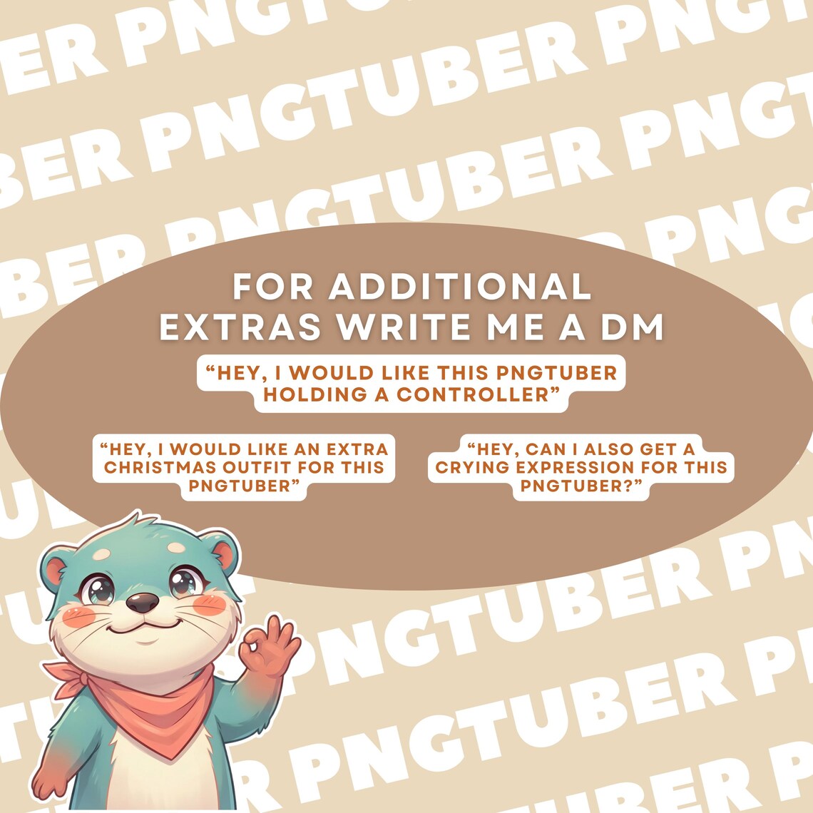 Boho Lion Anime Furry Pngtuber Model | Full Body| Vtuber Streaming ...