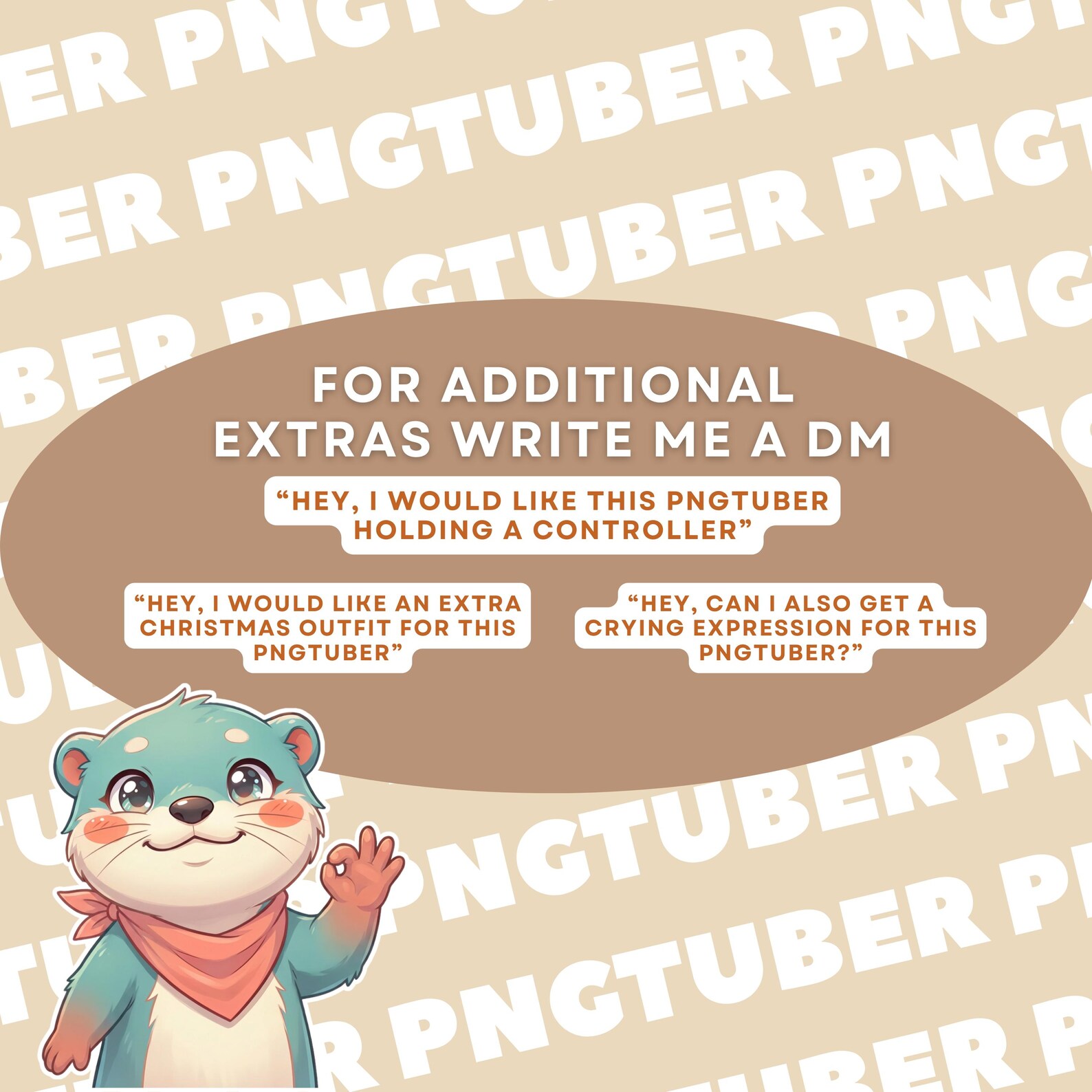 Boho Lion Anime Furry Pngtuber Model | Full Body| Vtuber Streaming ...