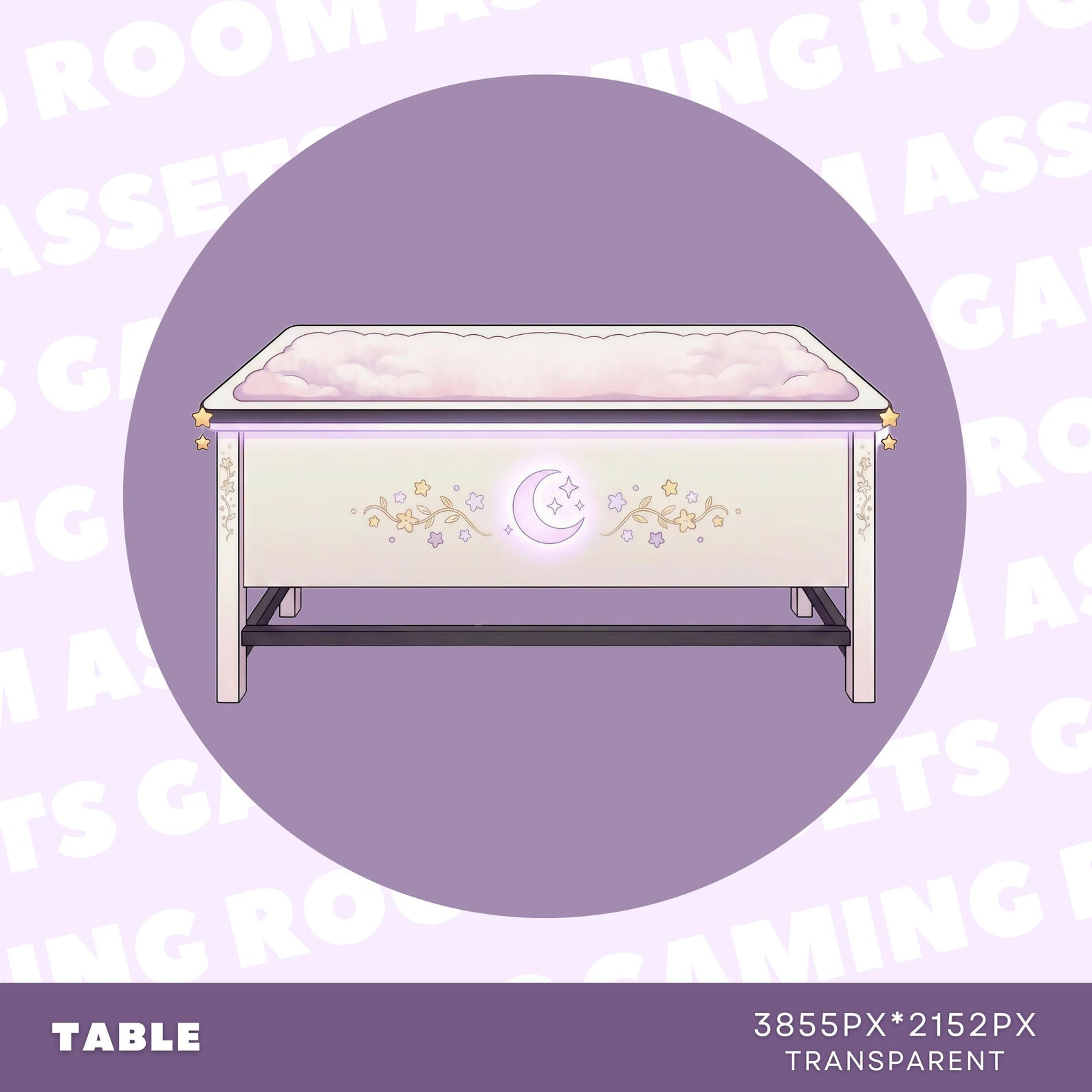 Ethereal Cute Vtuber Room Asset Pack | 2D Streaming Kit | Gaming Chair ...