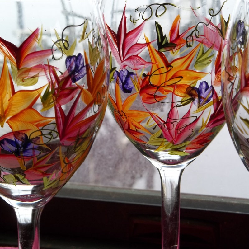 Beautiful Wine Glasses - Etsy