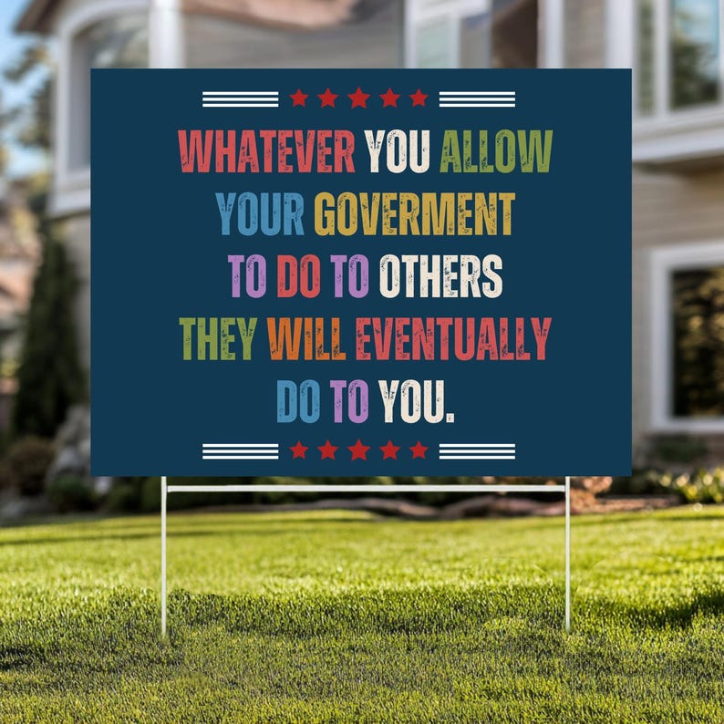 Abolish ICE Yard Sign, Keep the Immigrants, Deport the Racists Lawn ...