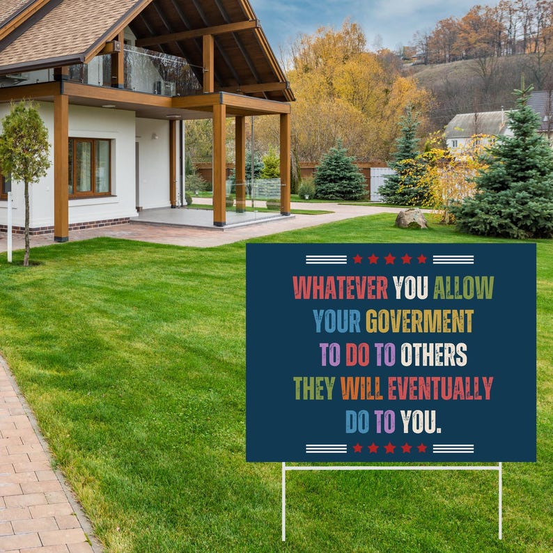Abolish ICE Yard Sign, Keep the Immigrants, Deport the Racists Lawn ...