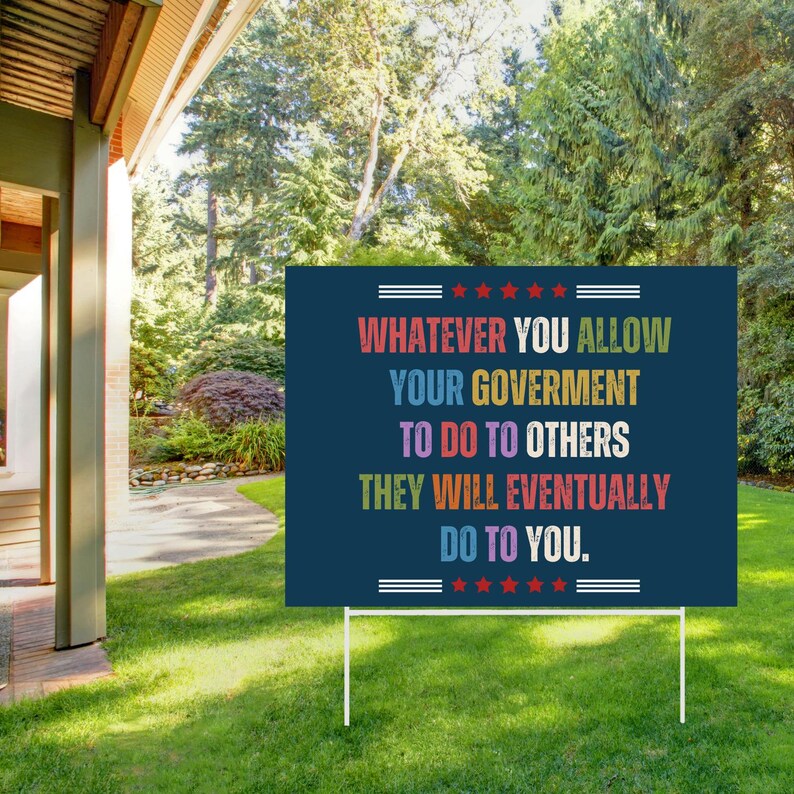 Abolish ICE Yard Sign, Keep the Immigrants, Deport the Racists Lawn ...