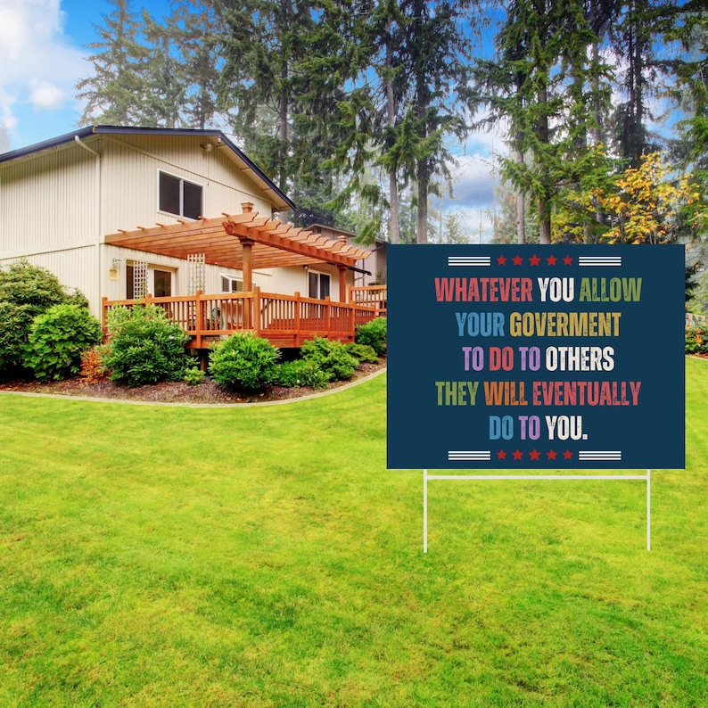 Abolish ICE Yard Sign, Keep the Immigrants, Deport the Racists Lawn ...