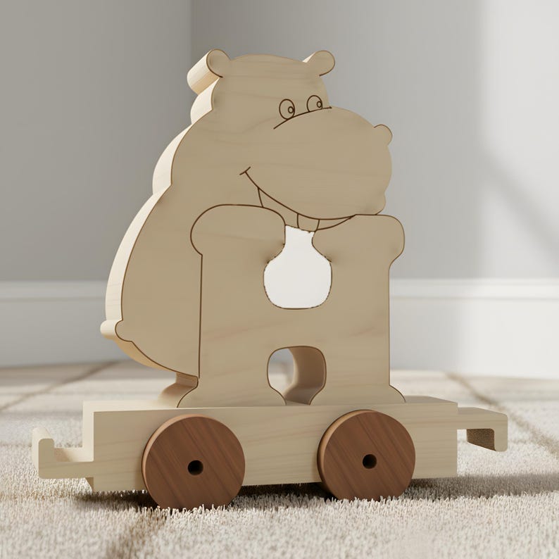 Alphabet Animal 26 A-Z Letters Train DXF Bundle – A-Z Wooden Toy Laser ...