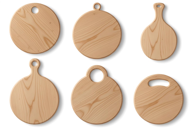 36 Cutting Board SVG DXF Bundle – Round & Handle Boards for Laser Cut ...