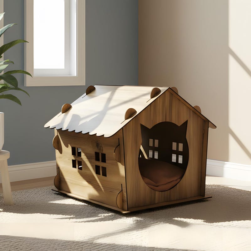 Laser Cut Pet House Plan - Etsy