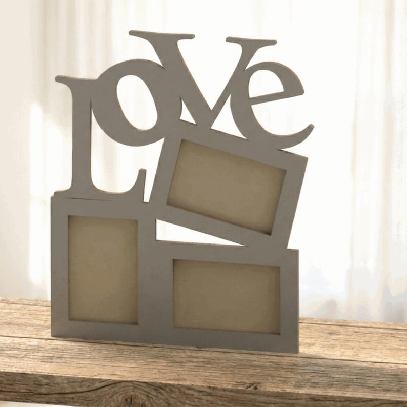 Love Photo Frame SVG DXF | Laser Cut Files | Valentine's Day Gift | Diy ...