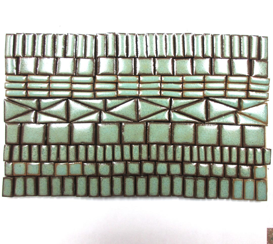 185+ Mosaic Tiles, Handmade Ceramic Craft Tiles, Small Stoneware Mosaic ...