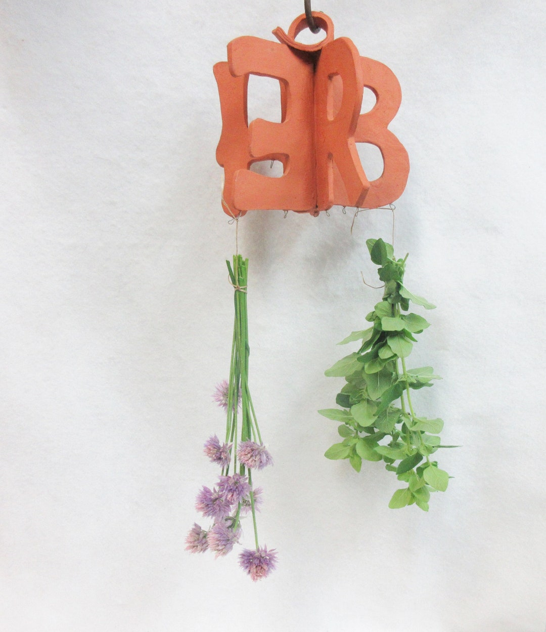 Terra Cotta Ceramic Herb Dryer, Handmade Ceramic Drying Rack, Hanging ...