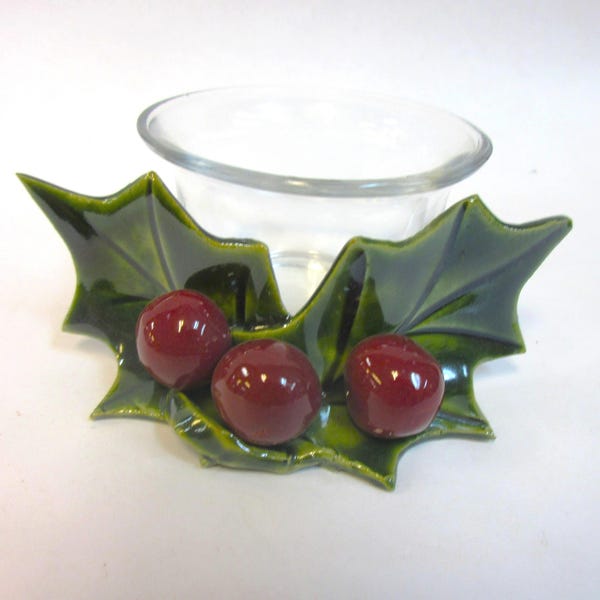 Berry Glass Candle Holder - Etsy