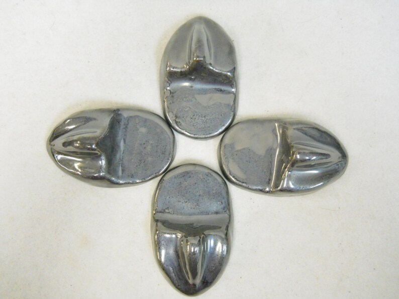Ceramic Pot Feet Set of 4, Handmade Ceramic Birdfoot Pattern Pot Risers ...
