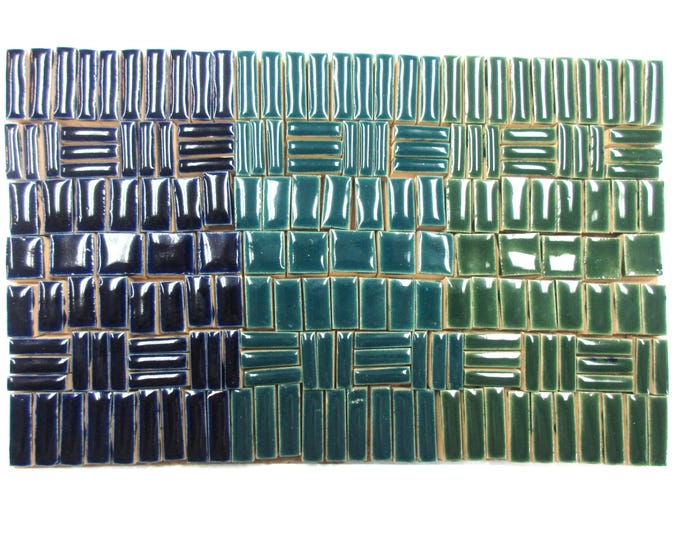 160+ Lime Green Mosaic Tiles, Handmade Ceramic Craft Tiles, Mosaic Art ...
