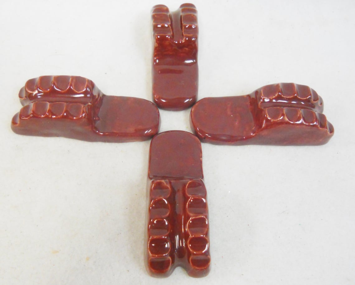 Ceramic Pot Feet set of 4 Handmade Ceramic - Etsy