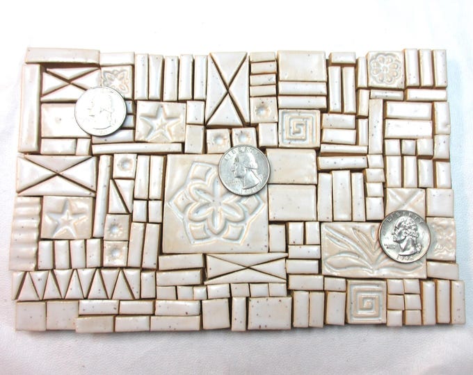 170+ Mosaic Tiles, Handmade Ceramic Craft Tiles, Focal Tile, Assorted ...