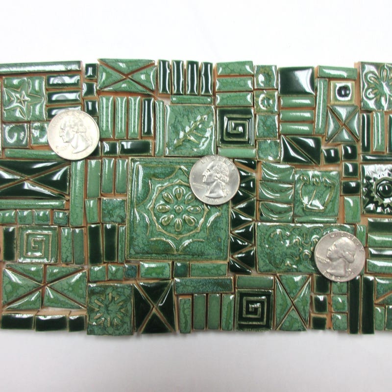 Green Tiles Backsplash - Etsy