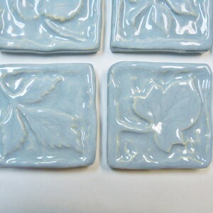 Mosaic Tiles Leaf Mosaic Tiles Handmade Ceramic Craft Tiles - Etsy